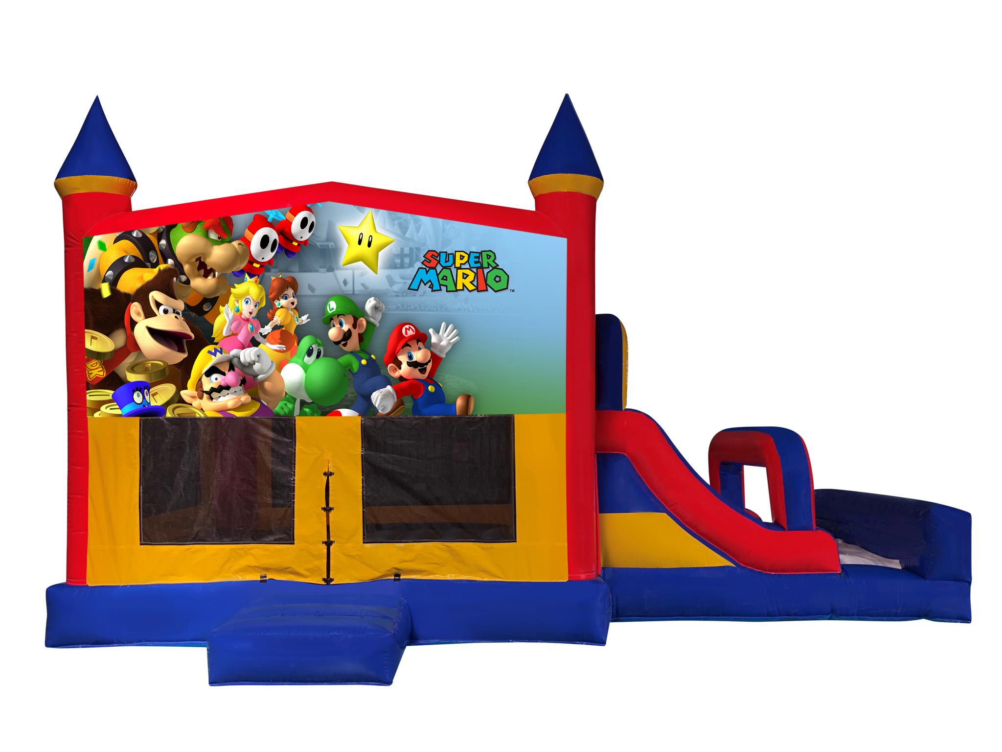 Super Mario Mega Combo Jumping Castle – Funtime Party Hire