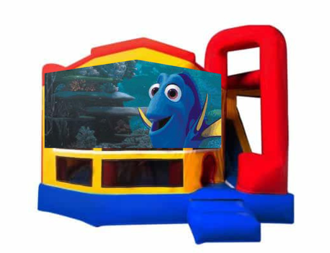 Finding Dory Medium Internal Slide Jumping Castle – Funtime Party Hire
