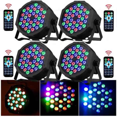 36 LED RGB Par Can Light 144W Stage Lighting – Funtime Party Hire
