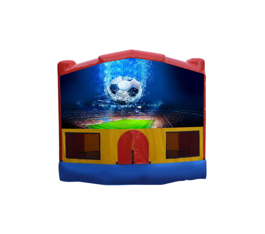 Soccer Small Combo Jumping Castle – Funtime Party Hire