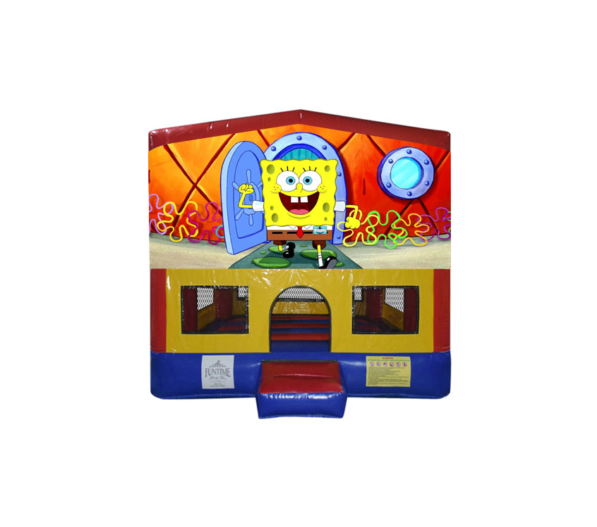 Spongebob Small Square Jumping Castle – Funtime Party Hire