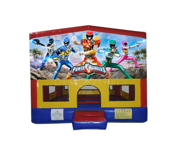 Power Rangers Small Square Jumping Castle – Funtime Party Hire