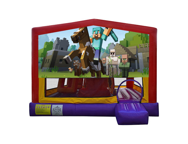 Minecraft Extra Large Obstacle Combo Jumping Castle – Funtime Party Hire