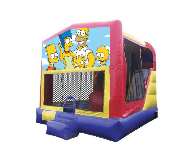The Simpsons Extra Large Combo Jumping Castle – Funtime Party Hire