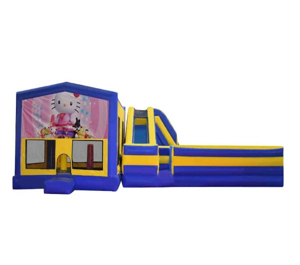 Hello Kitty Obstacle Mega Combo Jumping Castle – Funtime Party Hire