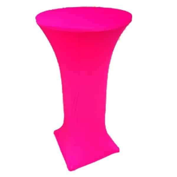 Pink Lycra Bar Table Sock – Funtime Party Hire