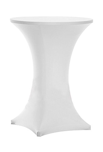 White Lycra Bar Table Sock – Funtime Party Hire