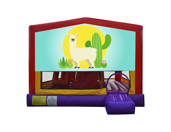 Llamas Extra Large Obstacle Combo Jumping Castle – Funtime Party Hire