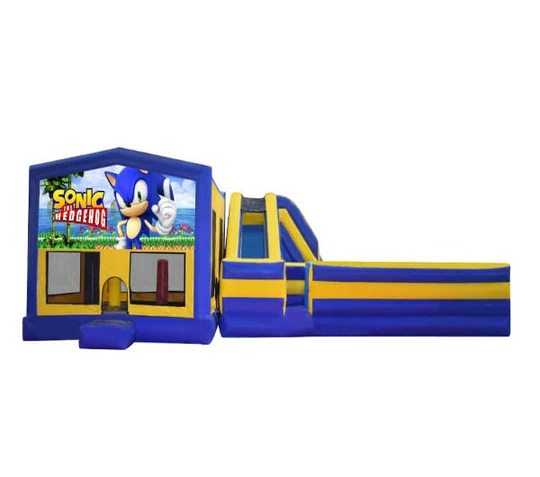 Sonic Obstacle Mega Combo Jumping Castle – Funtime Party Hire