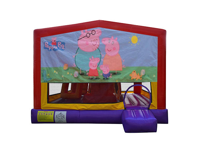 Peppa Pig Extra Large Obstacle Combo Jumping Castle – Funtime Party Hire