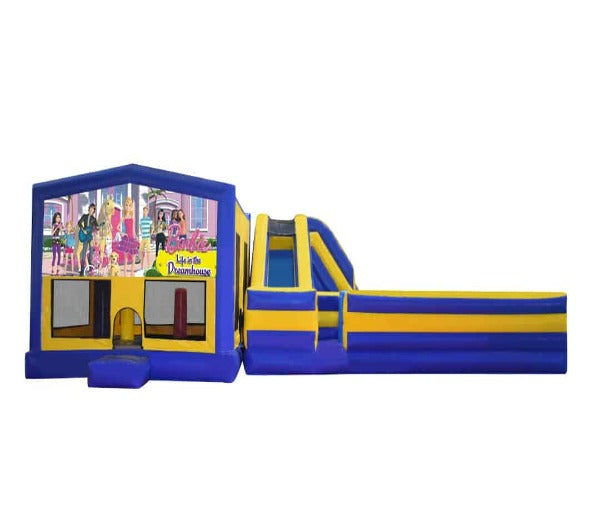 Barbie Obstacle Mega Combo Jumping Castle – Funtime Party Hire
