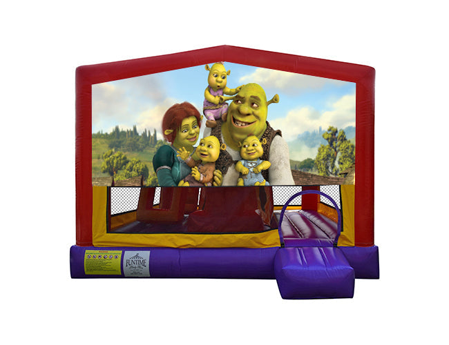 Shrek Extra Large Obstacle Combo Jumping Castle – Funtime Party Hire