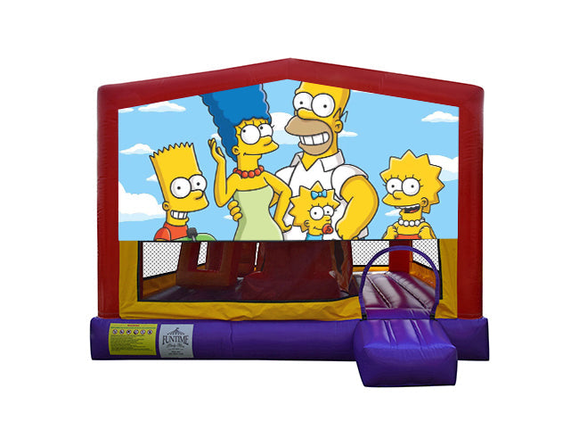 The Simpsons Extra Large Obstacle Combo Jumping Castle – Funtime Party Hire