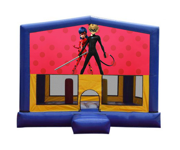 Miraculous Ladybug Medium Combo Jumping Castle – Funtime Party Hire