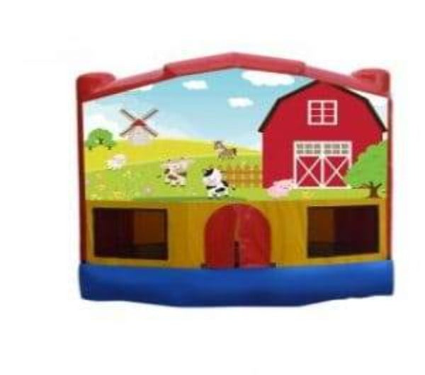 Farm Animals Small Combo Jumping Castle – Funtime Party Hire
