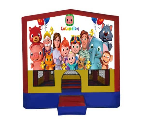 Cocomelon Small Square Jumping Castle – Funtime Party Hire