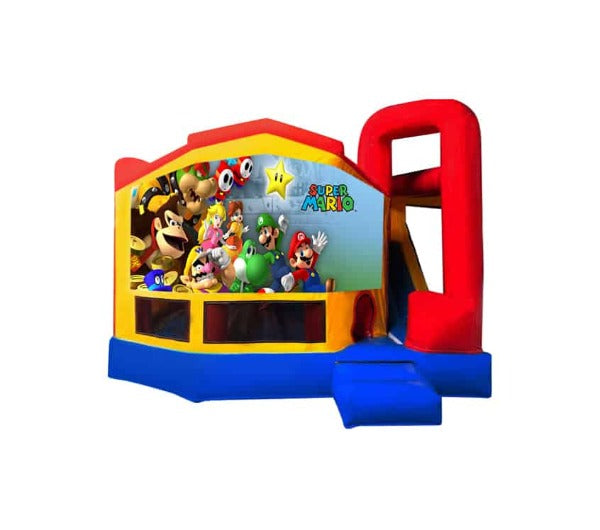 Super Mario Medium Internal Slide Jumping Castle – Funtime Party Hire