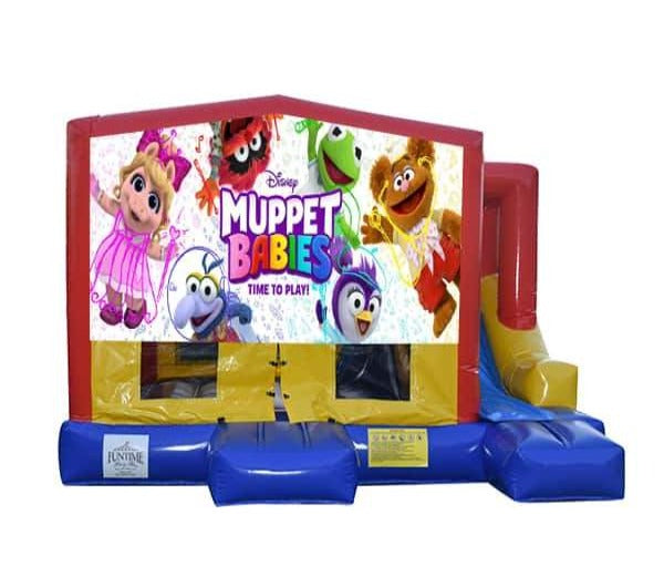 Muppet Babies Small External Slide Jumping Castle – Funtime Party Hire