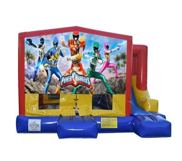 Power Rangers Small External Slide Jumping Castle – Funtime Party Hire