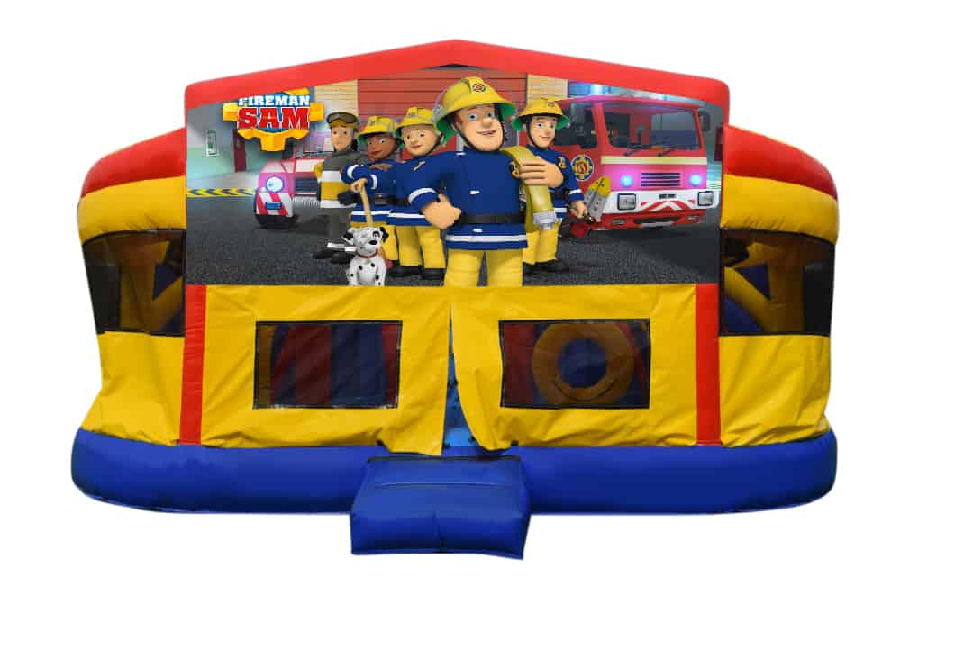 Fireman Super Drop Combo Jumping Castle – Funtime Party Hire