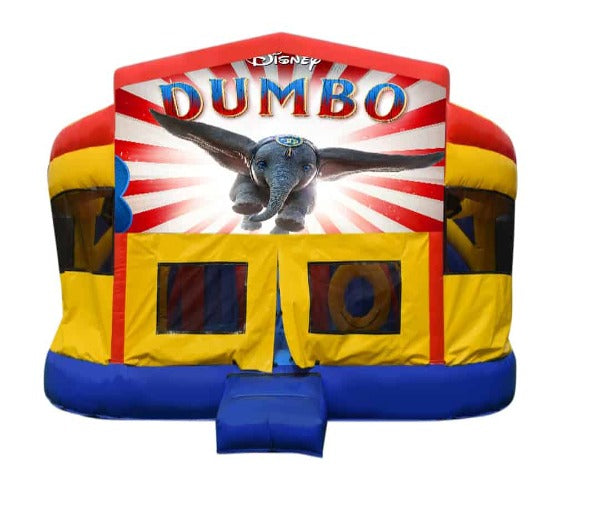 Dumbo Double Super Drop Combo Jumping Castle – Funtime Party Hire