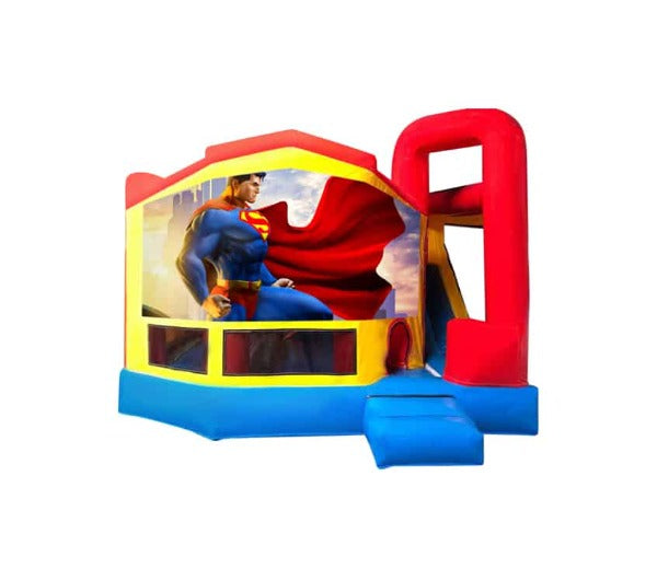 Superman Medium Internal Slide Jumping Castle – Funtime Party Hire