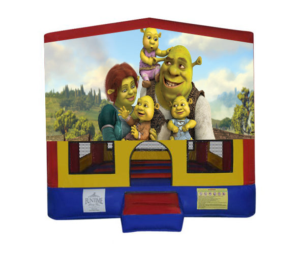 Shrek Small Square Jumping Castle – Funtime Party Hire