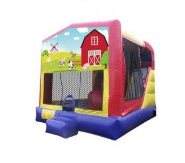 Farm Animals Extra Large Combo Jumping Castle – Funtime Party Hire