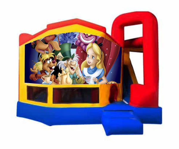 Alice in Wonderland #1 Medium Internal Slide Jumping Castle – Funtime ...