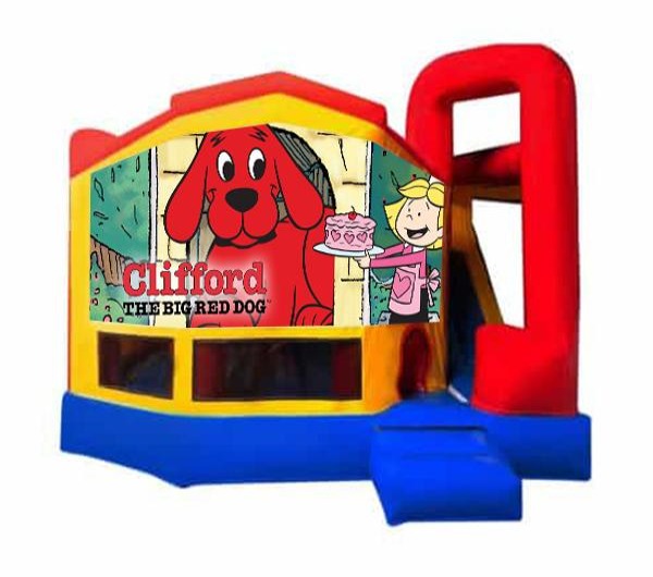 Clifford the Red Dog Medium Internal Slide Jumping Castle – Funtime ...