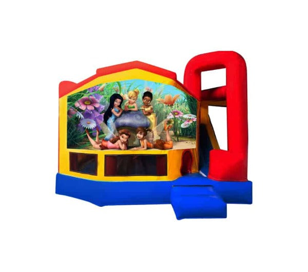 Tinker Bell Medium Internal Slide Jumping Castle – Funtime Party Hire