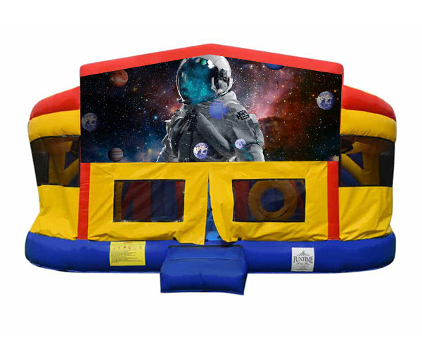 Space / Astronauts Super Drop Combo Jumping Castle – Funtime Party Hire