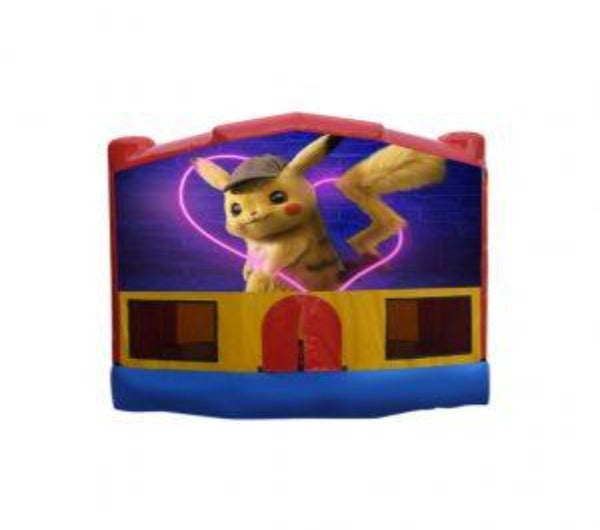 Detective Pikachu Small Combo Jumping Castle – Funtime Party Hire
