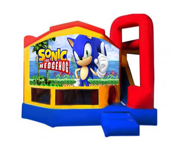 Sonic Medium Internal Slide Jumping Castle – Funtime Party Hire