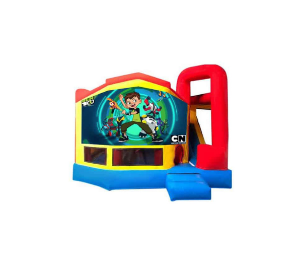 Ben10 Medium Internal Slide Jumping Castle – Funtime Party Hire