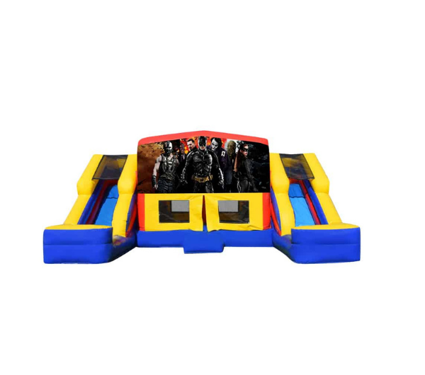 Batman Double Mega Combo Jumping Castle – Funtime Party Hire
