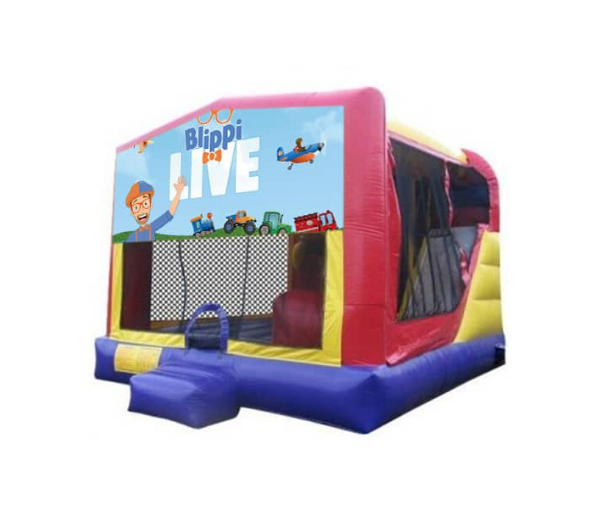 Blippi Extra Large Combo Jumping Castle – Funtime Party Hire