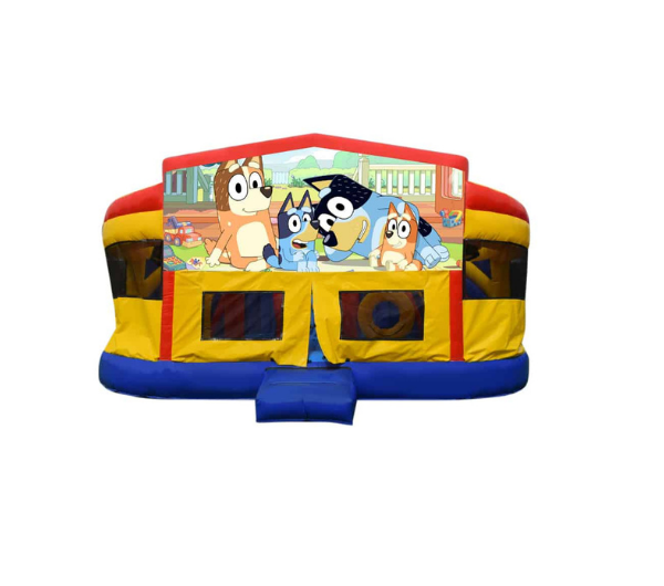 Bluey Double Super Drop Combo Jumping Castle – Funtime Party Hire