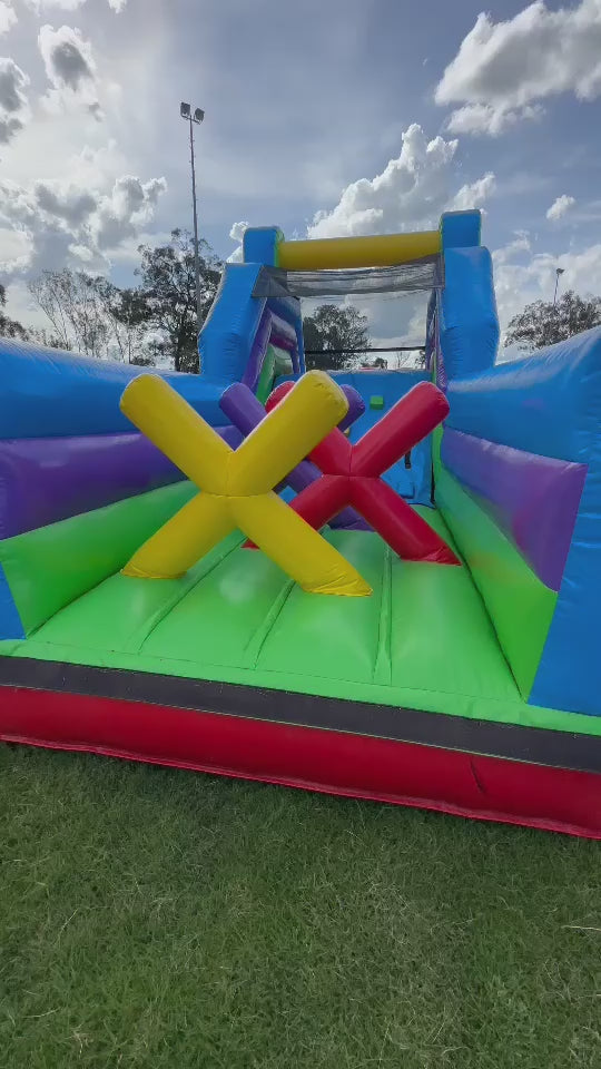 Large Rock Climbing Wall Obstacle Course – Funtime Party Hire